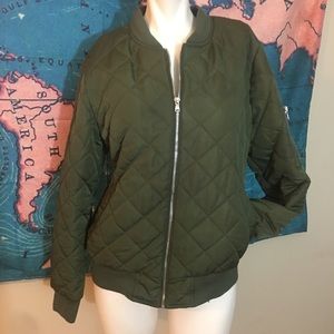 Faded Glory | Jackets & Coats | Faded Glory Dark Green Quilted Jacket | Poshmark